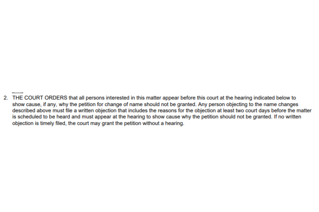 Order to Show Cause for Name Change (form NC-120) | California Courts ...