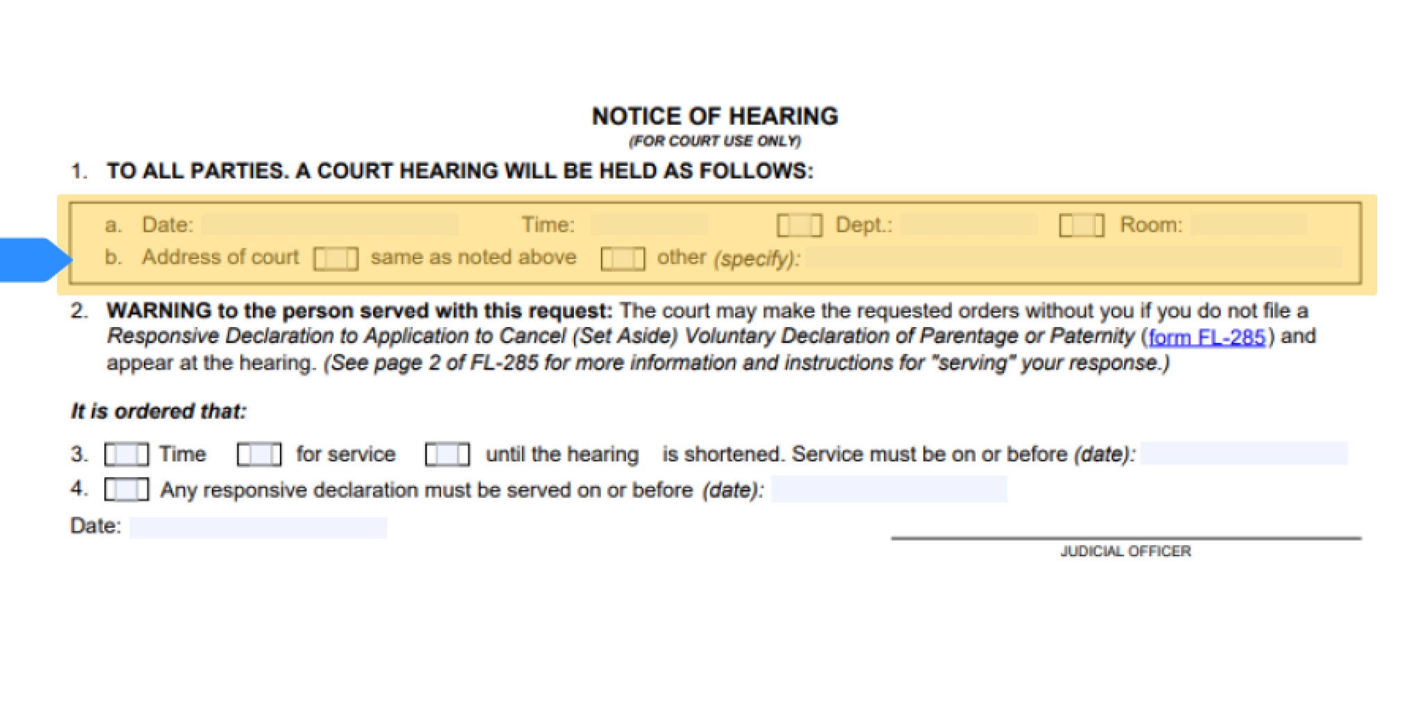 Request to set aside a VDOP | California Courts | Self Help Guide